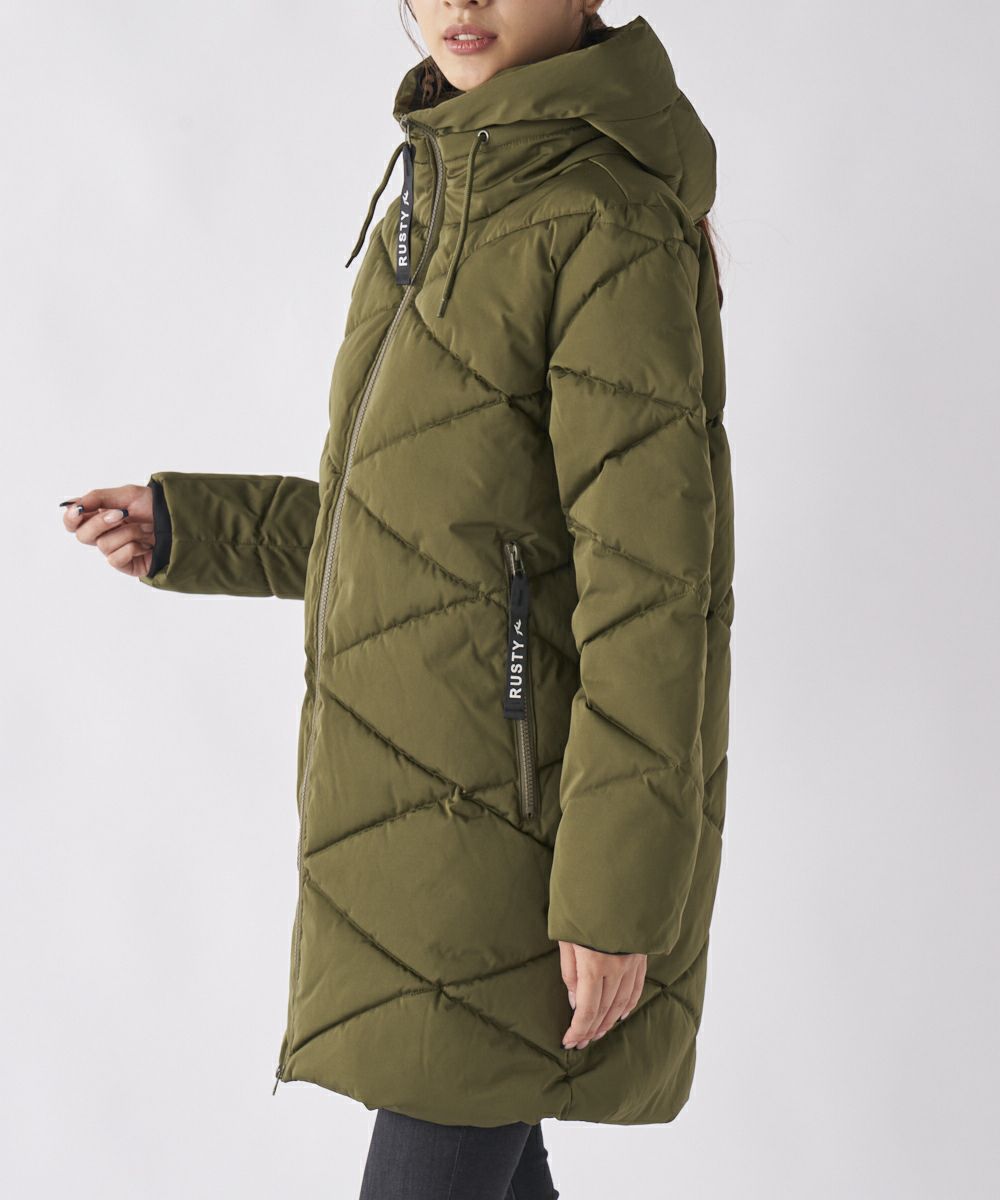 RUSTYレディース 中綿ロングジャケット 撥水/保温 | OCEANweb